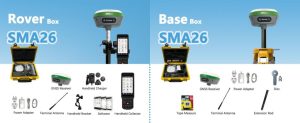 RTK GPS Surveying Equipment: SMA26 RTK Rover + Base with NOAA Certification